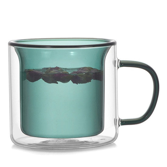 Double Wall Colored Glass Mug - Letifly Gifts Ideas – Letifly Lights ...