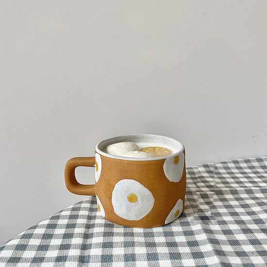 Elevate Your Coffee Experience with Our Egg Design Ceramic Coffee Mug ...