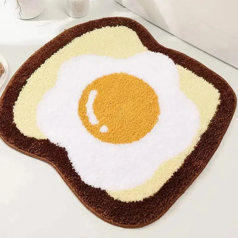 Egg and Toast Tufted Rug & Bath Mat – Letifly Lights & Decor