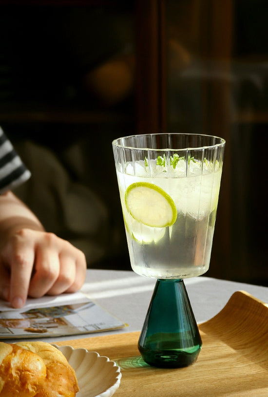 Emerald Cut Ripple Glass Cups – Letifly Lights & Decor