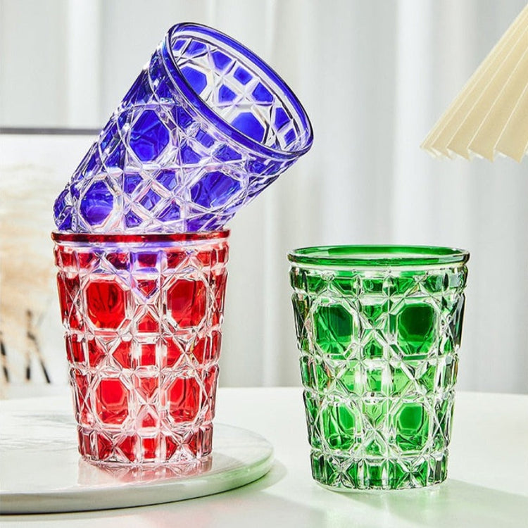 Genie Checkered Diamond Glass Drinking Cup: Stylish and Durable ...