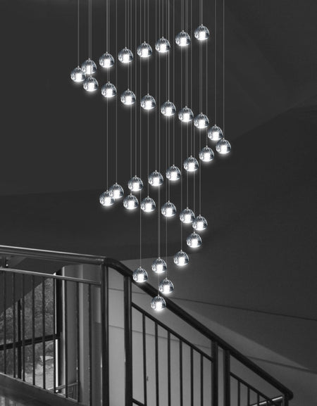 Transform Your Space with Elegant Glass Tear Drop LED Pendant Lights ...