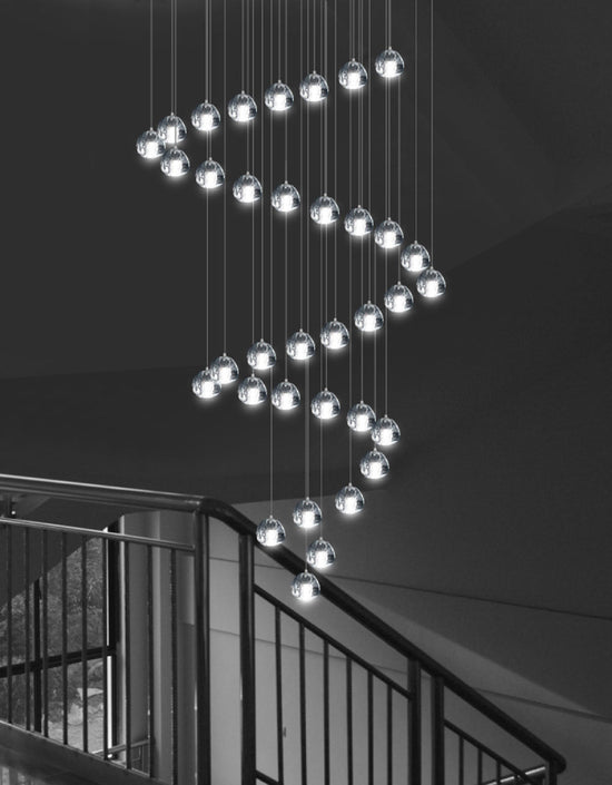 Transform Your Space with Elegant Glass Tear Drop LED Pendant Lights ...