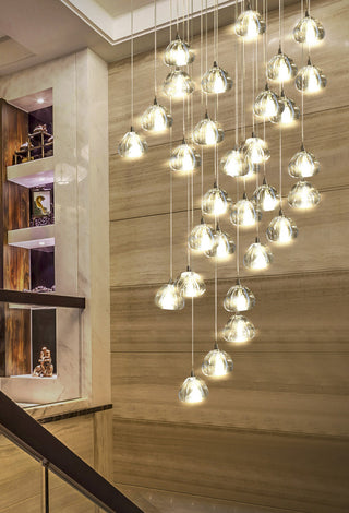 Transform Your Space with Elegant Glass Tear Drop LED Pendant Lights ...