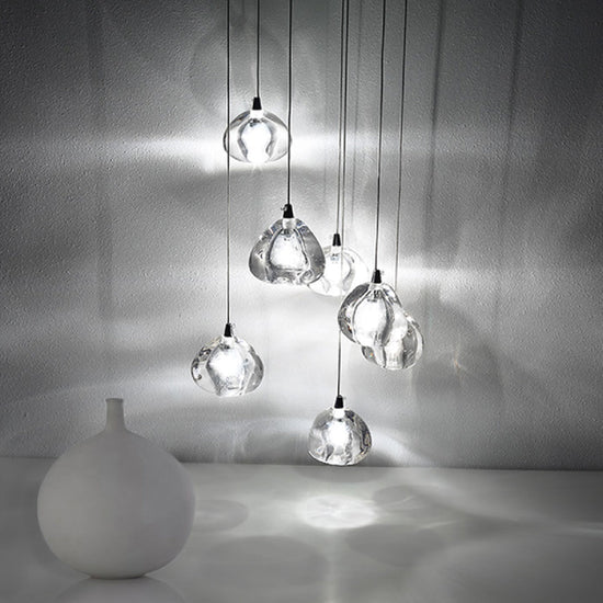 Transform Your Space with Elegant Glass Tear Drop LED Pendant Lights ...