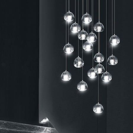 Transform Your Space with Elegant Glass Tear Drop LED Pendant Lights ...