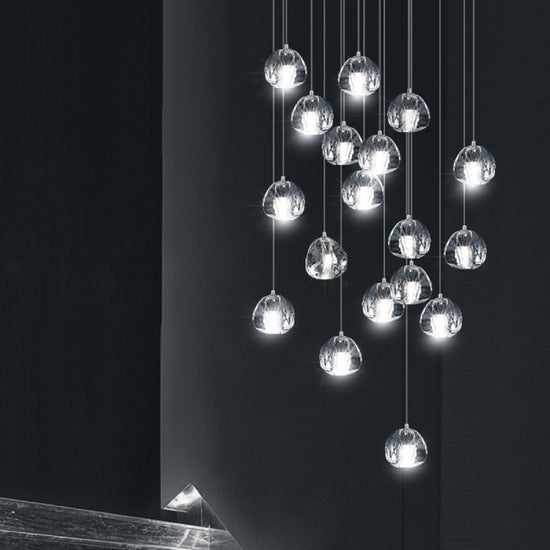 Transform Your Space with Elegant Glass Tear Drop LED Pendant Lights ...