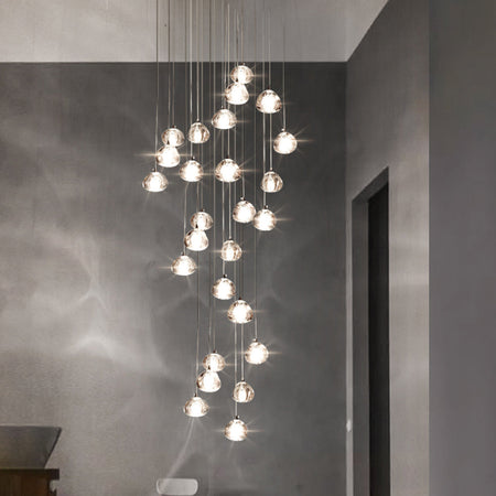 Transform Your Space with Elegant Glass Tear Drop LED Pendant Lights ...