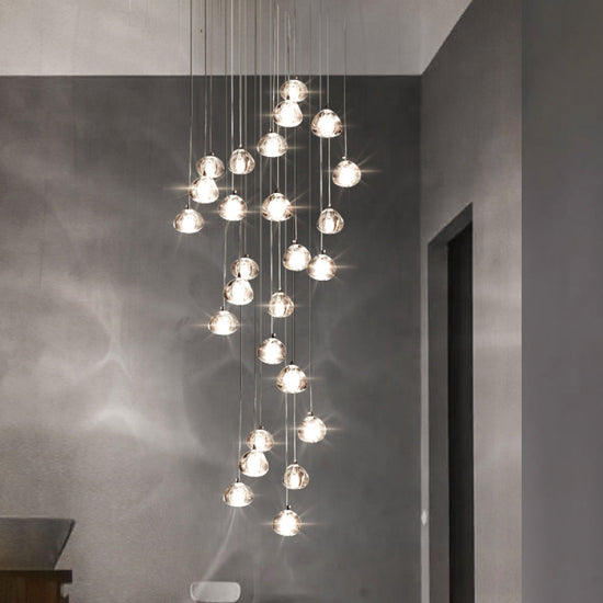 Transform Your Space with Elegant Glass Tear Drop LED Pendant Lights ...
