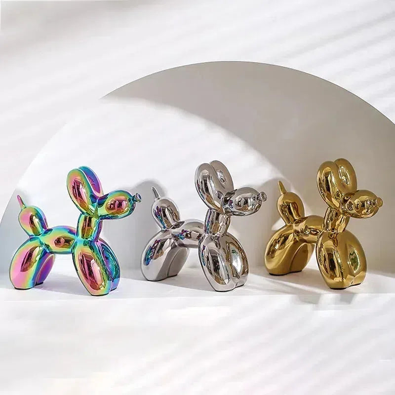 Metallic Balloon Dog Statue – Letifly Lights & Decor