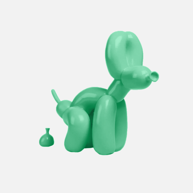 Colorful On a Walk Balloon Dog Figurine: Polished Resin Decor – Letifly ...