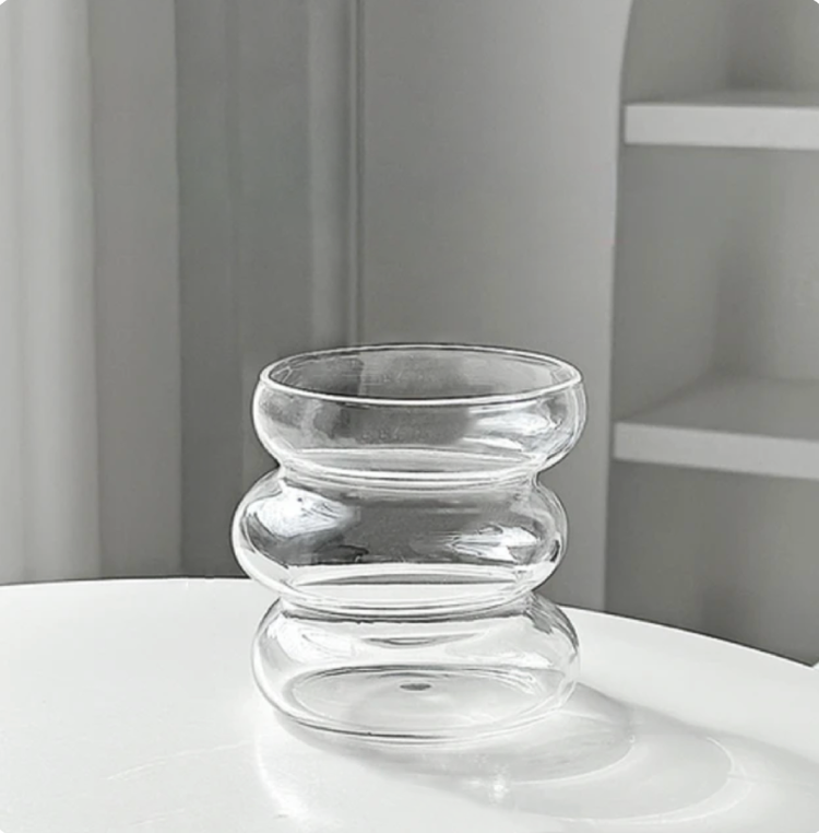 Ripple Balance Glass Cup – Letifly Lights & Decor