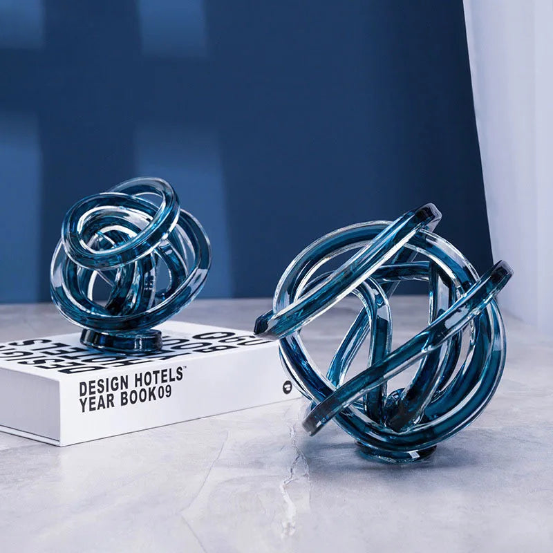 Twisted Coil Glass Sculpture – Letifly Lights & Decor
