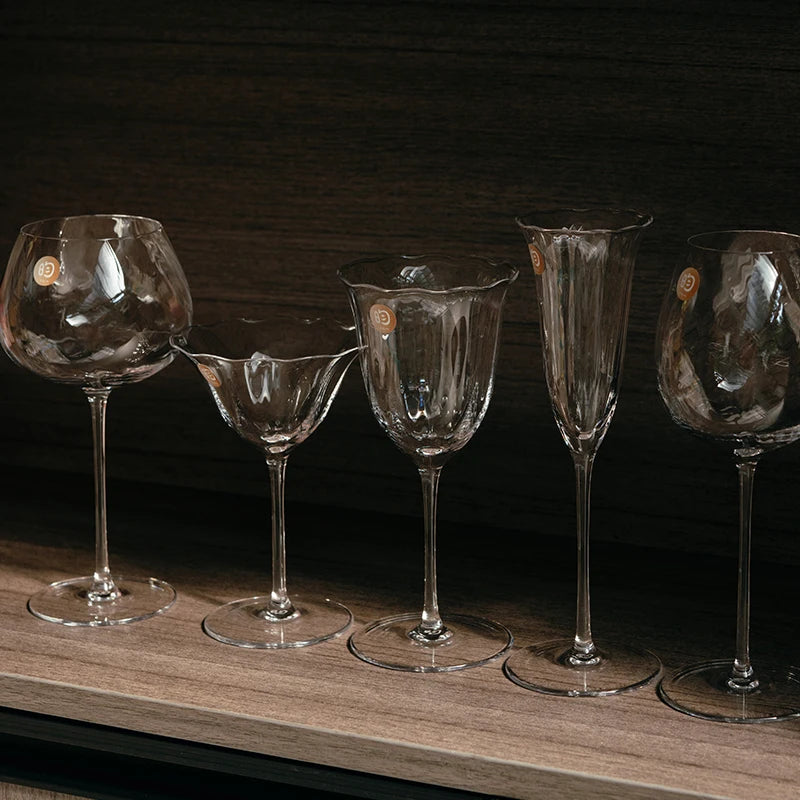 Petal Etch Crystal Stemware – Letifly Lights & Decor