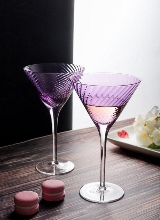 Exquisite Violet Crystal Glasses: Elevate Your Dining Experience Today ...