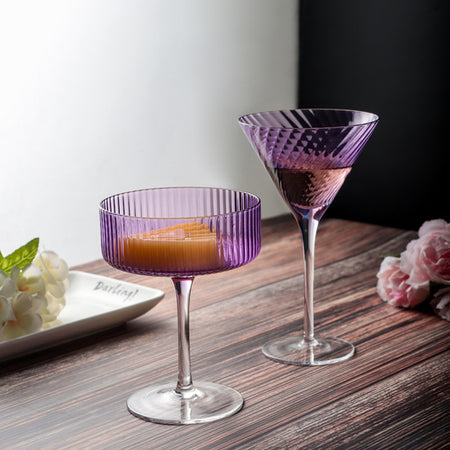 Exquisite Violet Crystal Glasses: Elevate Your Dining Experience Today ...