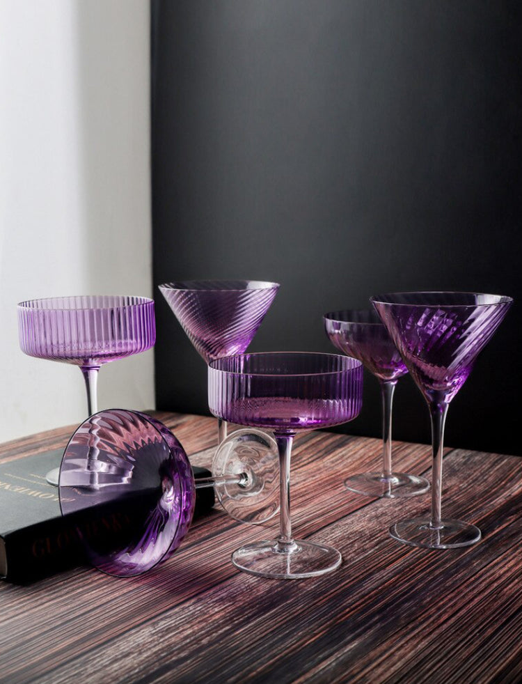 Exquisite Violet Crystal Glasses: Elevate Your Dining Experience Today ...
