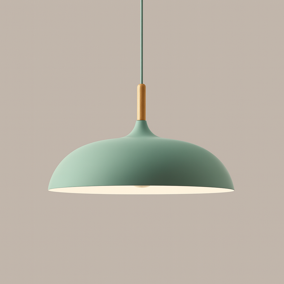 Soft Pastel LED Pendant Lights in Metal & Wood – Modern Lighting ...