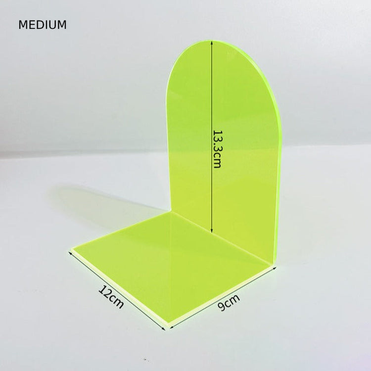 Neon Acrylic Bookends: Stylish Eco-Friendly Stand Organizer and ...
