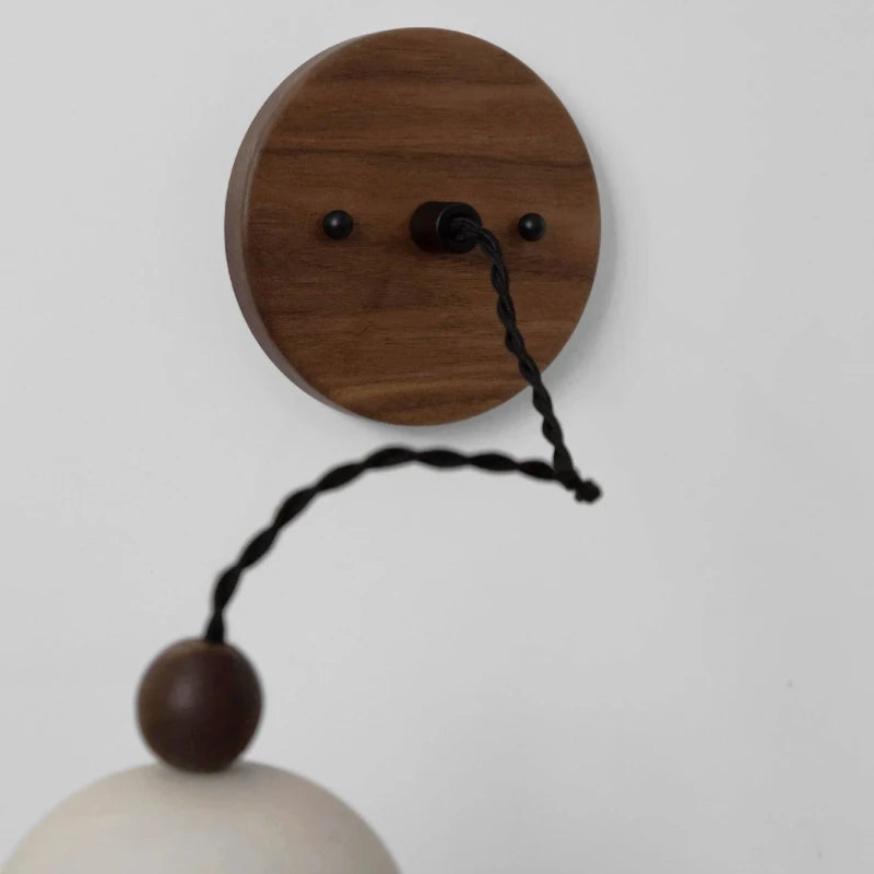 Plume Walnut Wall Light