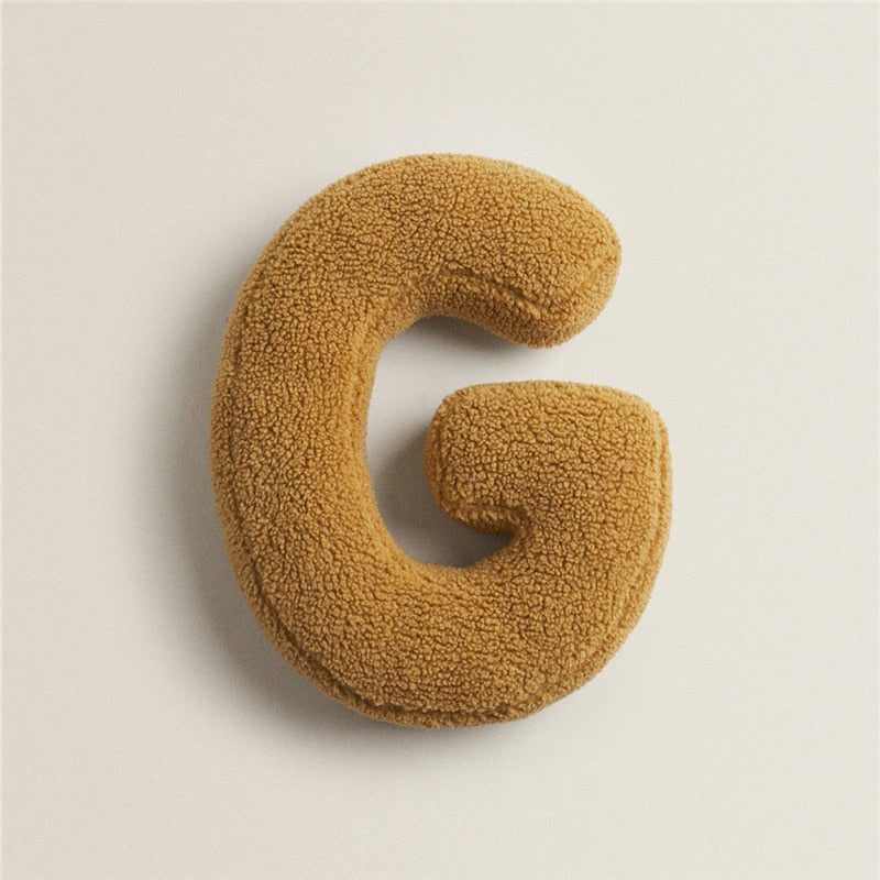 Alphabet Letter Fleece Pillows