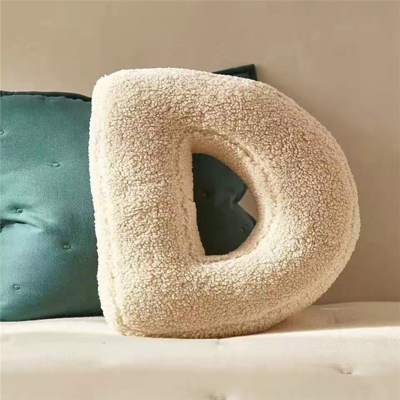 Alphabet Letter Fleece Pillows