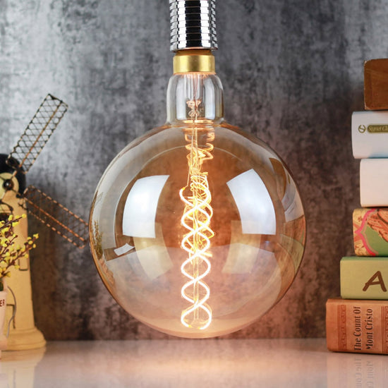 Blown Glass Dimmable LED Edison Filament Light Bulbs LED - LED light ...