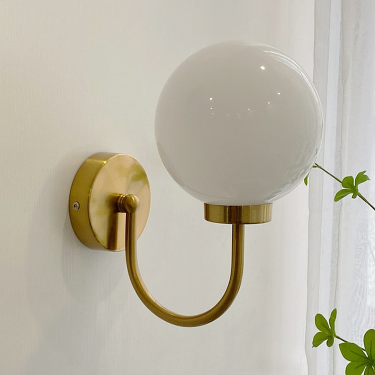 Chromatic Glass Globe Wall Lamp LED - LED light – Letifly Lights & Decor