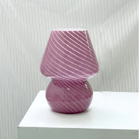 Coco Swirl Glass Table Lamp LED - LED light – Letifly Lights & Decor