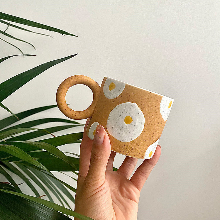 Elevate Your Coffee Experience with Our Egg Design Ceramic Coffee Mug ...