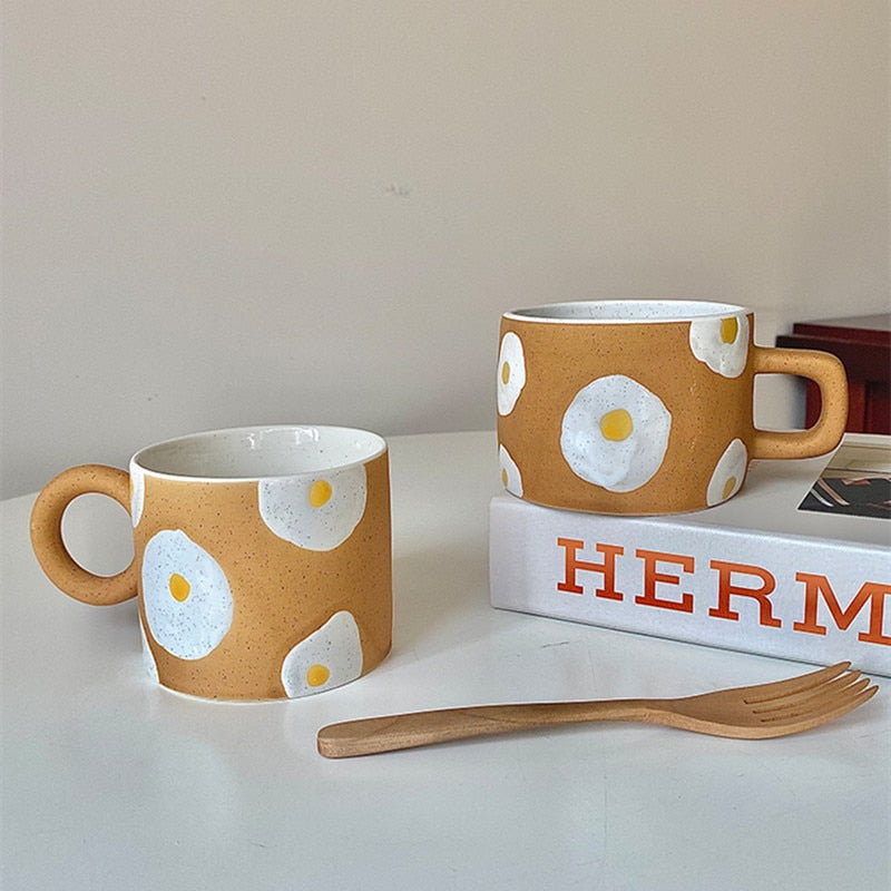 Elevate Your Coffee Experience with Our Egg Design Ceramic Coffee Mug ...