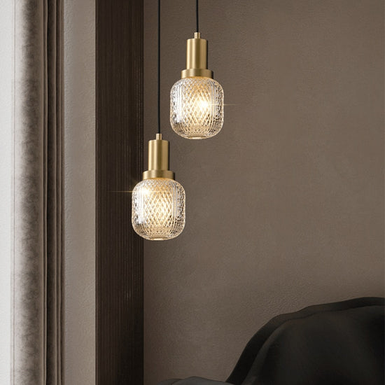 Etched Glass Luxury LED Pendant Light – Letifly Lights & Decor