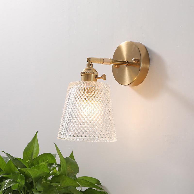 Illuminate Your Space with Fiona Vintage Glass LED Wall Sconces ...