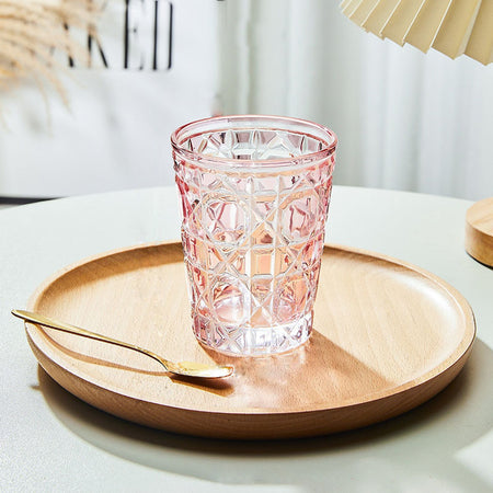 Genie Checkered Diamond Glass Drinking Cup: Stylish and Durable ...