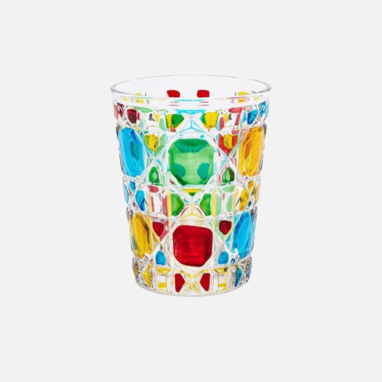 Genie Checkered Diamond Glass Drinking Cup: Stylish and Durable ...