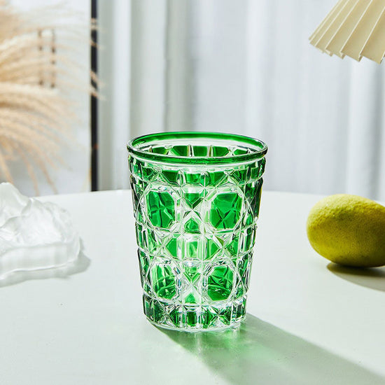 Genie Checkered Diamond Glass Drinking Cup: Stylish and Durable ...