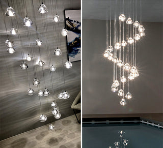Transform Your Space with Elegant Glass Tear Drop LED Pendant Lights ...