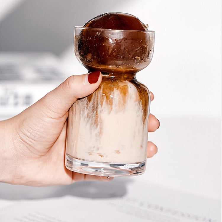 Hourglass Glass Cup with Straw – Letifly Lights & Decor