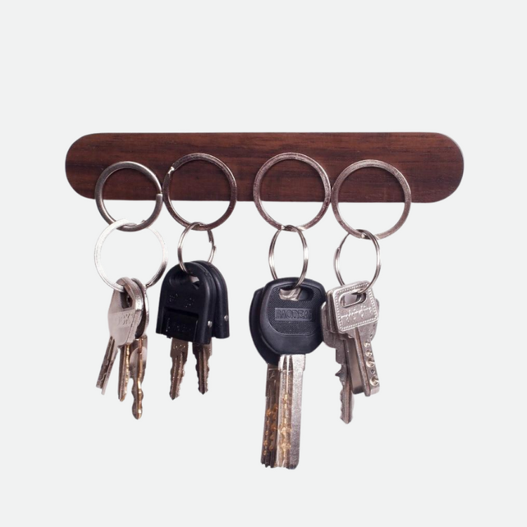 Magnetic Wooden Wall Key Holder – Letifly Lights & Decor