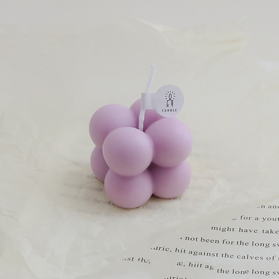 Mini Bubble Cube Decorative Candle – Letifly Lights & Decor