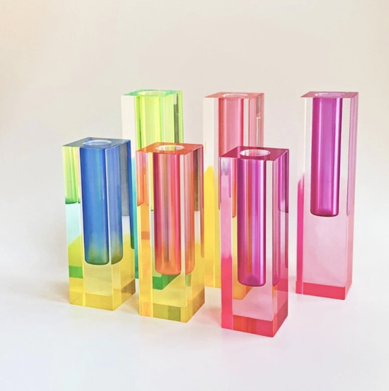 Modern Prism Acrylic Vase & Desktop Organizer – Letifly Lights & Decor