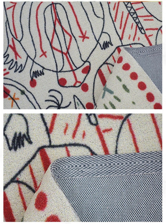 Danish Design Modern Sketch Abstract Area Rug - Letifly – Letifly ...