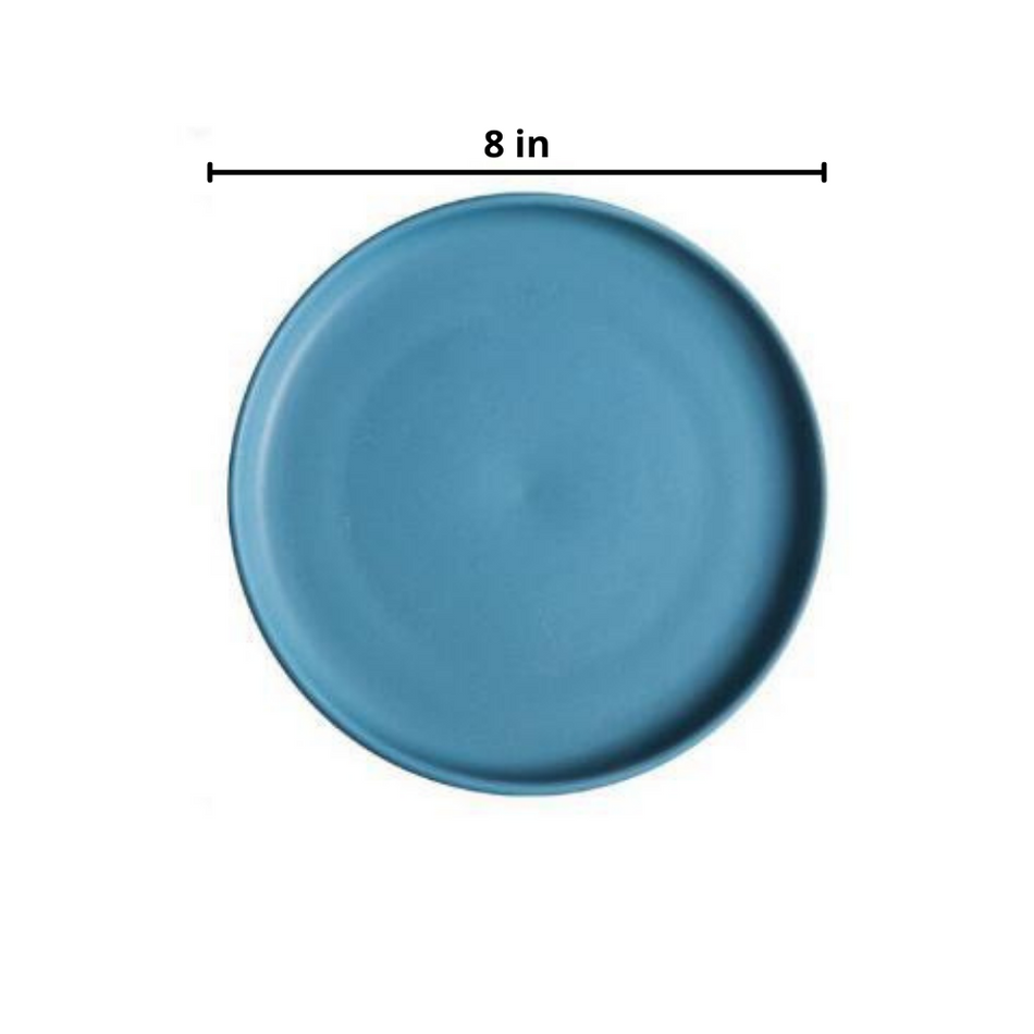 Modern Solid Flat Dinner Plate – Letifly Lights & Decor