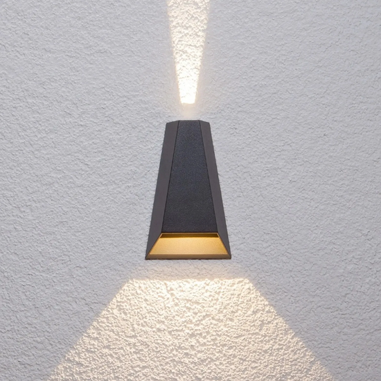 Pyramid Waterproof Wall Lamp 6.8in | Letifly Lights & Decor