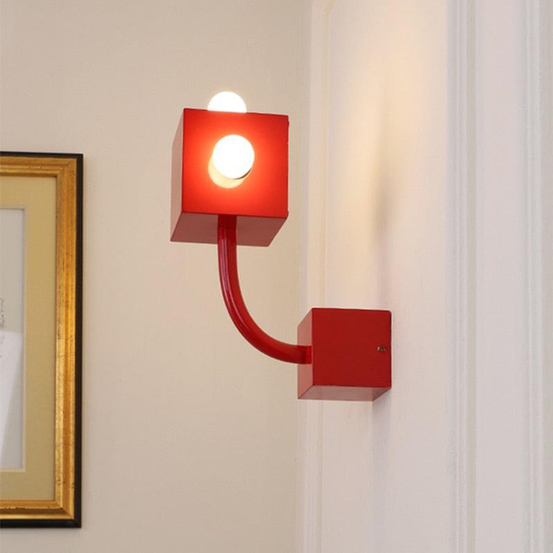 Red Cube Space Age LED Wall Lamp – Letifly Lights & Decor