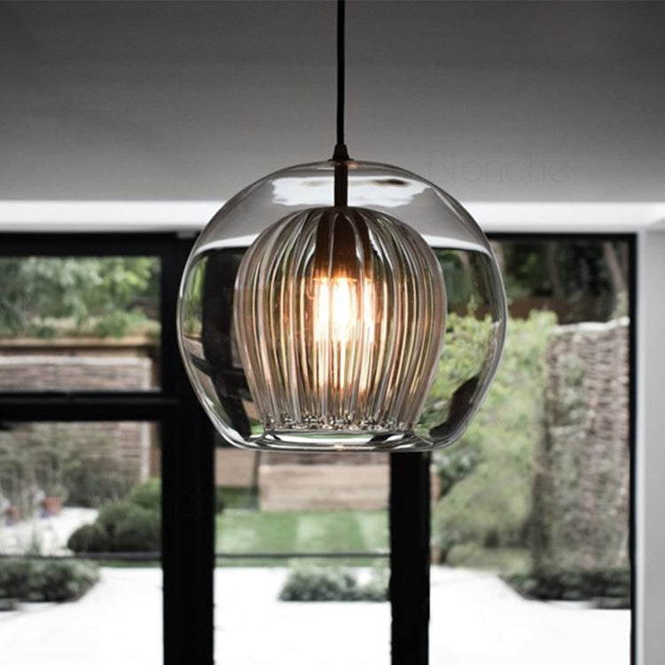Ripple Glass Cocoon Pendant Light LED - LED light – Letifly Lights & Decor
