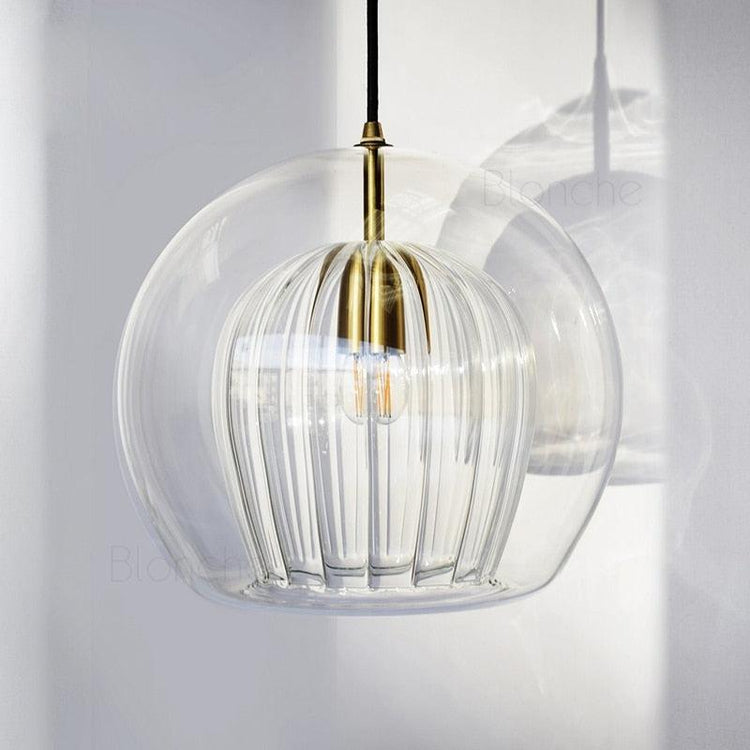 Ripple Glass Cocoon Pendant Light LED - LED light – Letifly Lights & Decor
