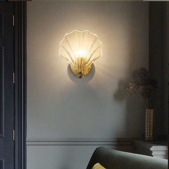 Enhance Your Space with Sea Shell Glass LED Wall Sconce – Letifly ...