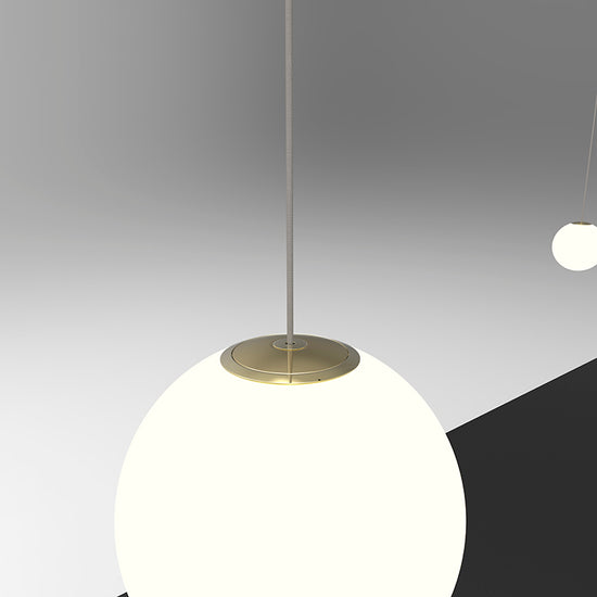 Single Globe Brass Pendant LED - LED light – Letifly Lights & Decor
