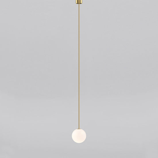 Single Globe Brass Pendant LED - LED light – Letifly Lights & Decor